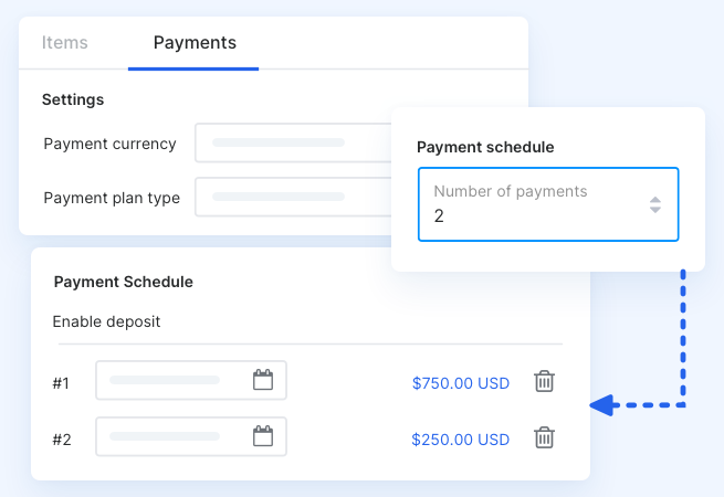 Product: Edvisor > Add payment plans to quotes